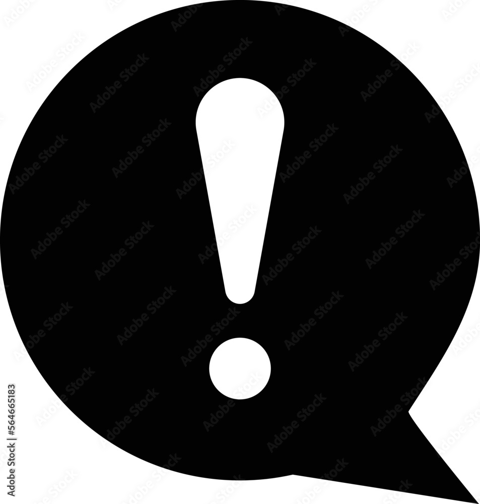 Exclamation mark. Exclamation mark. Hazard warning symbol. Flat design ...