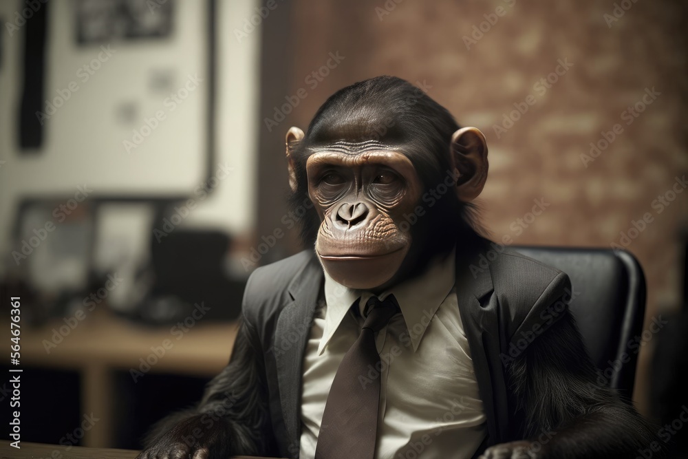 Monkey Ape in Business Suits A Look at the Changing Face of Office Work ...