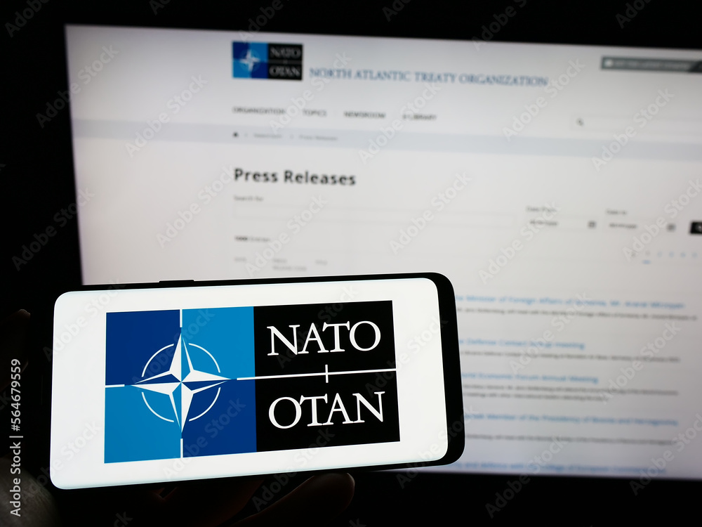 Stuttgart, Germany - 01-22-2023: Person holding cellphone with logo of ...