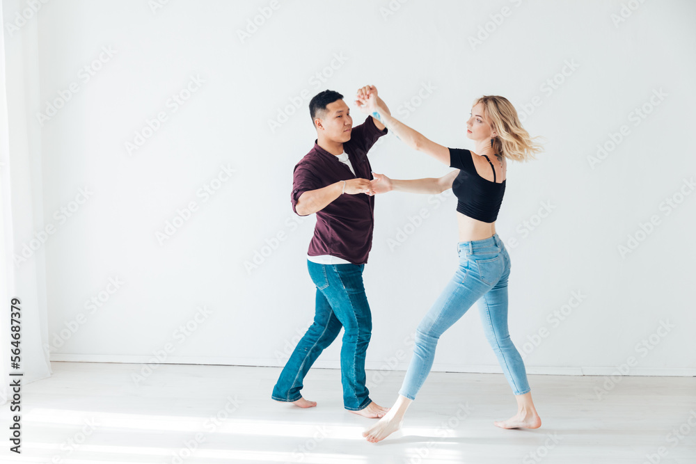 Learning To Dance Paired Bachata Kizomba Movement Couples Male And