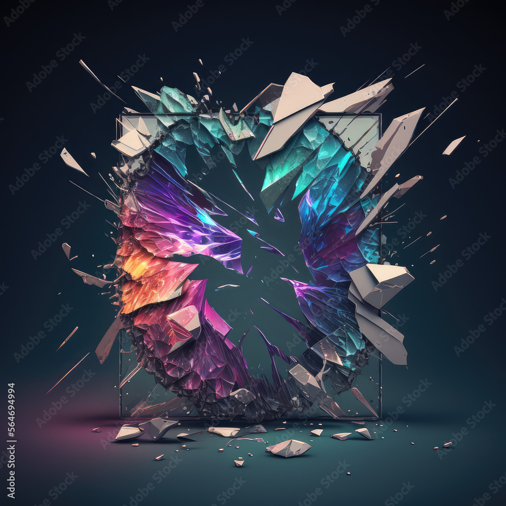 Explore the striking visual of broken glass on an album cover with our ...