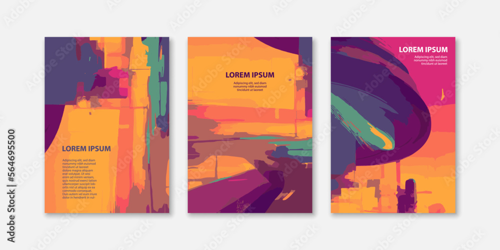 Modern abstract Cover Design set. Cover Design template for the ...