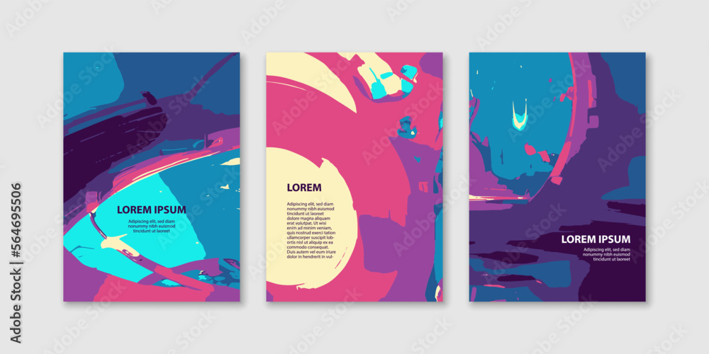 Modern abstract Cover Design set. Cover Design template for the ...