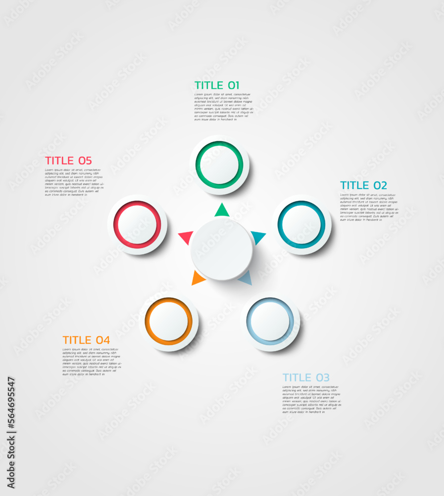 Vector circle infographic, cycle diagram, graph, presentation chart ...