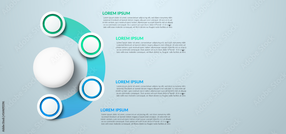 Vector circle infographic, cycle diagram, graph, presentation chart ...
