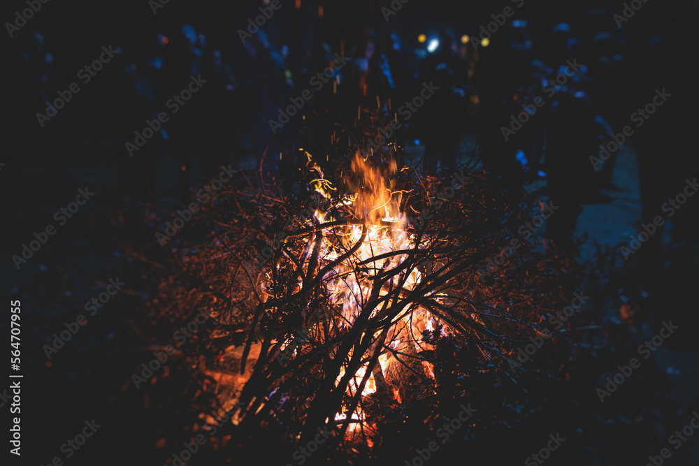 Orthodox Christmas celebration in Montenegro and Serbia, process of ...