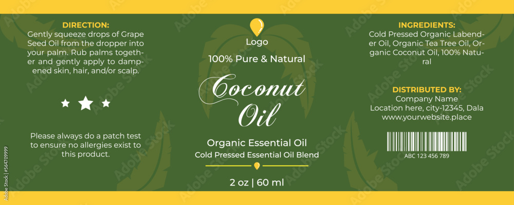 CBD Label Design Template, Dropper Bottle Label Design Template, Diy ...