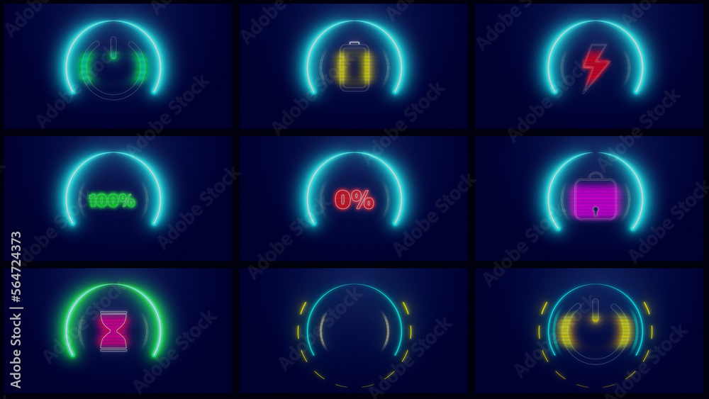 Digital Loading Icon Loop Stock Template | Adobe Stock