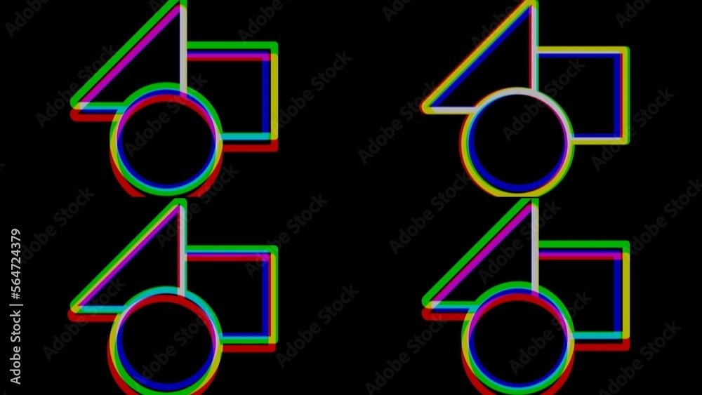 RGB Split for Media Stock Template | Adobe Stock