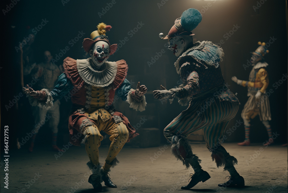 antasy vintage Circus carnival for a circus show with acrobats ...