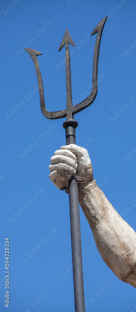 The mighty god of sea and oceans Neptune (Poseidon, Triton). Neptun's ...