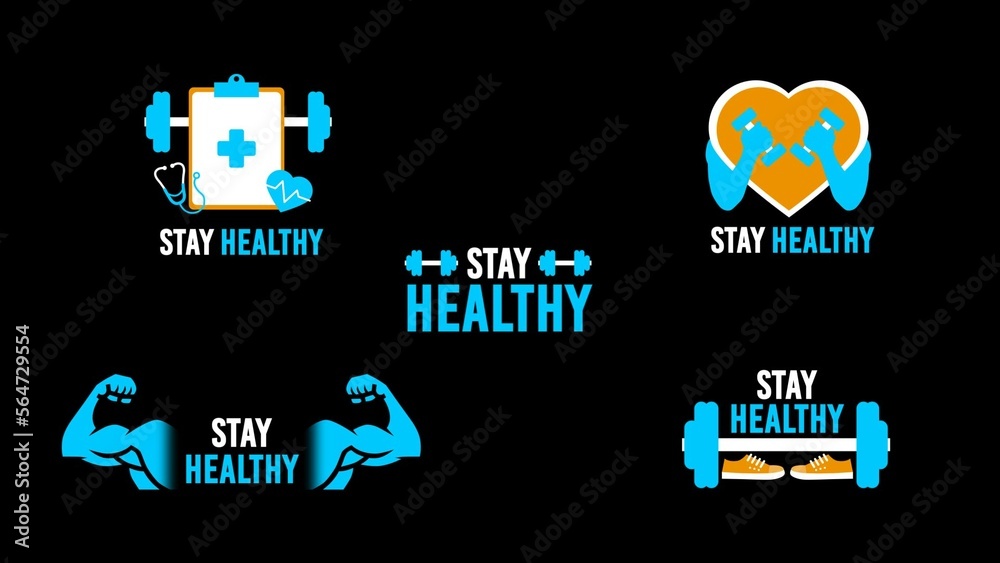 Dynamic Health Title Animation Stock Template | Adobe Stock