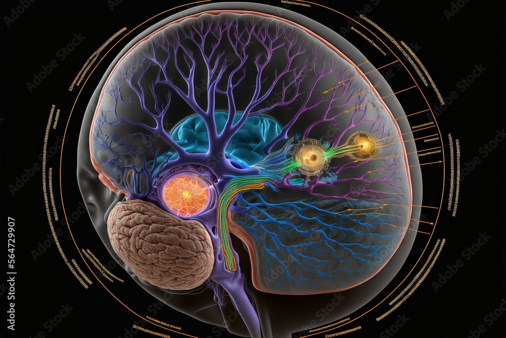 a diagram of the human brain with the major functions and major areas ...