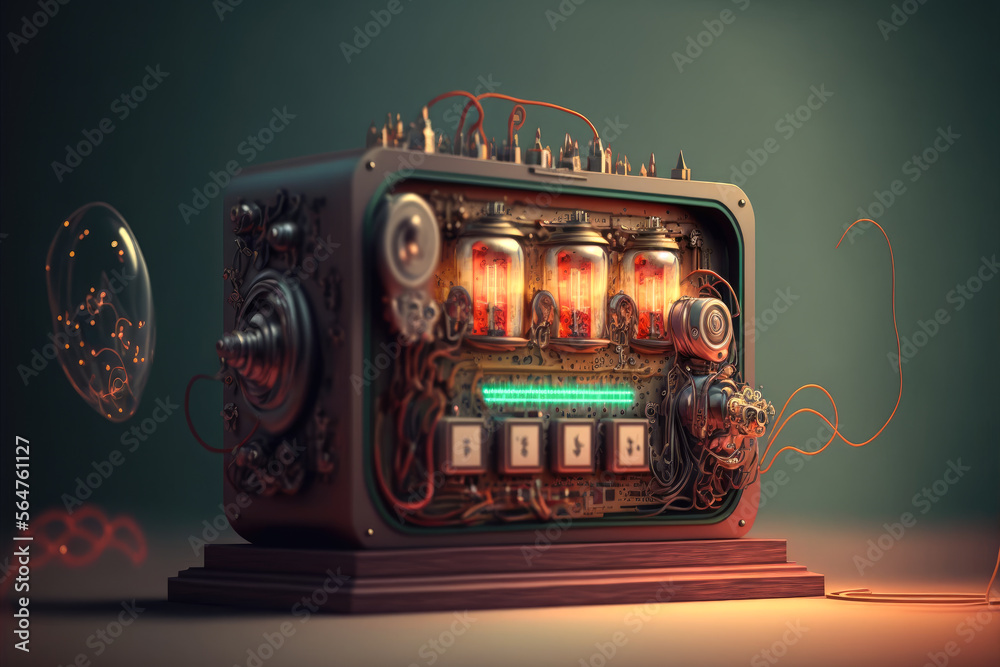 Advanced Futuristic Sound System with High-Tech Speakers, Generative AI ...