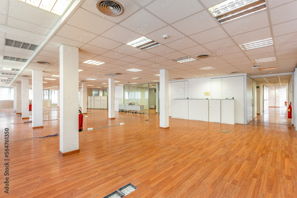 This abandoned open office is a reminder of a failed business, with ...