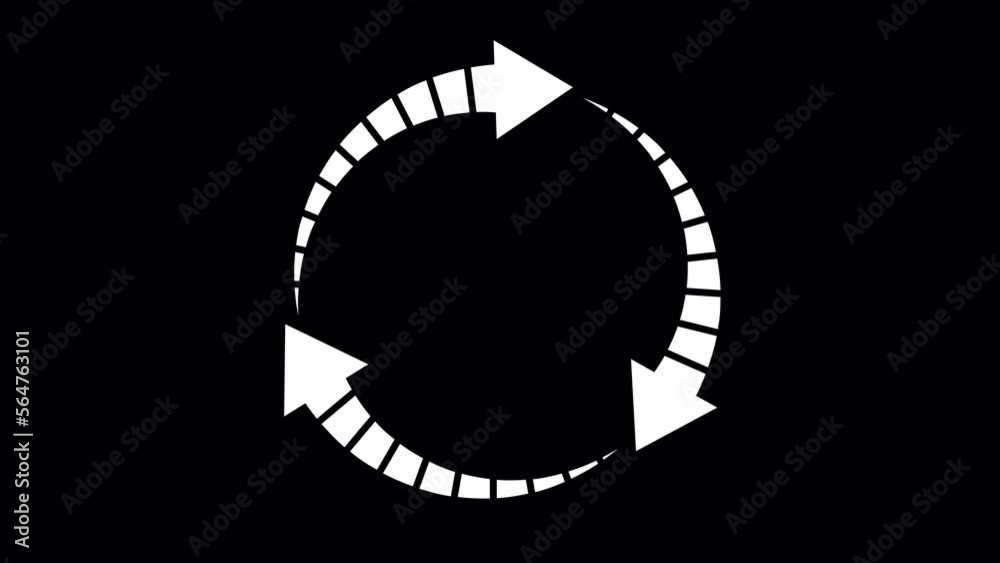 Loading Circle, Video. Loading Animation Icon on Transparent Background ...