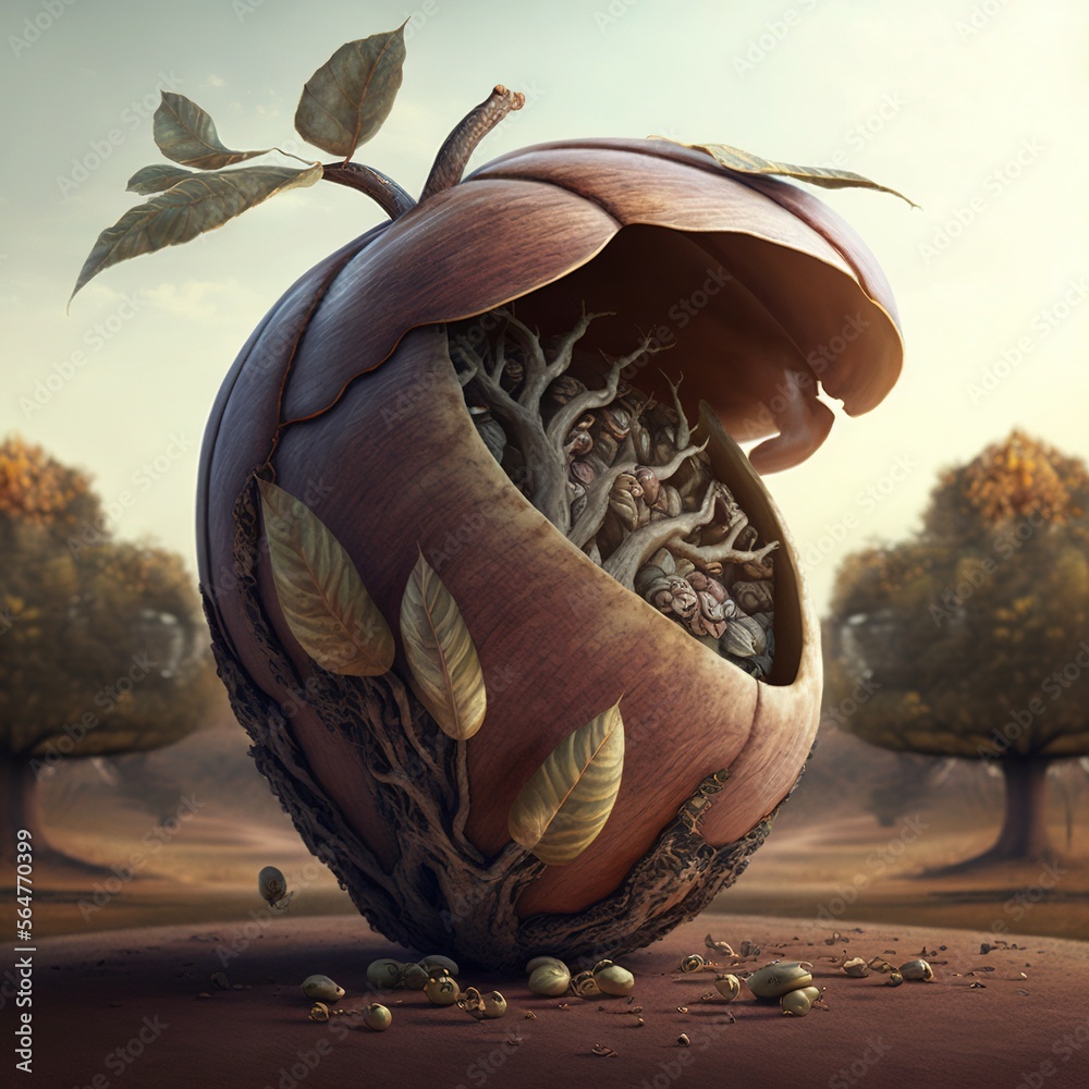 The eternal acorn that has fallen from the mother tree and started a ...