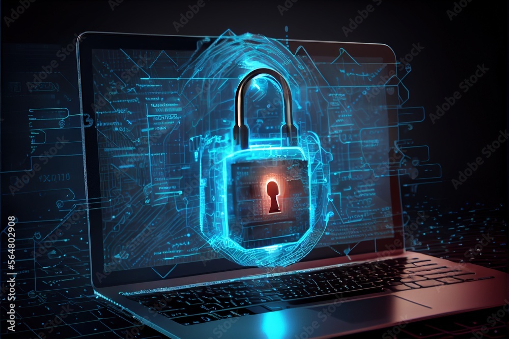 Cyber security of personal data on a laptop. Protecting personal data ...
