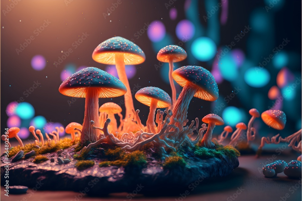 the subconcious mind on mushrooms 8k high definition photograph vivid ...
