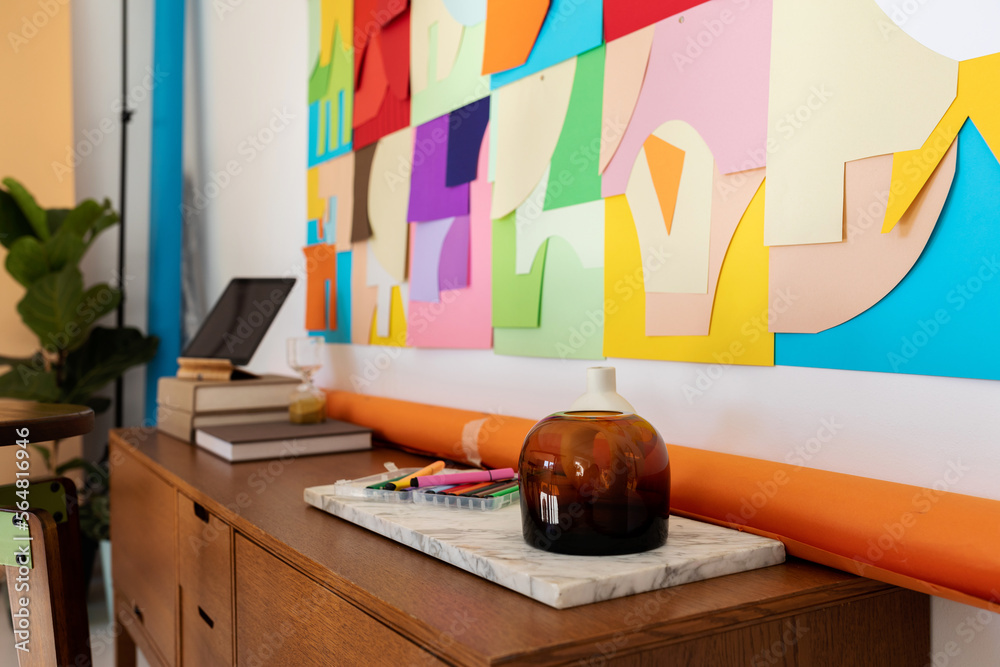 Designer workplace interior design Stock Photo | Adobe Stock