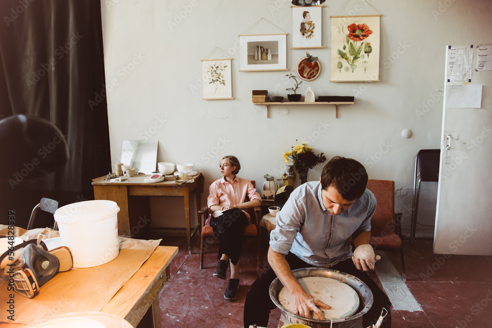 Poterry in process Stock Photo | Adobe Stock