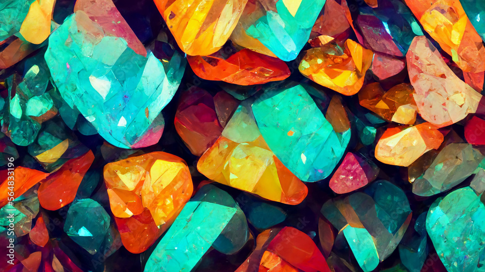 multilayer pattern of interlocking gems diamonds illustration ...