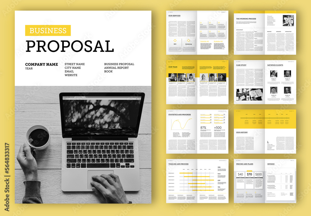 Proposal Layout Stock Template | Adobe Stock