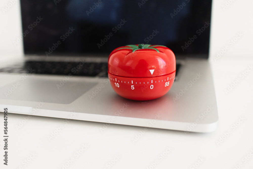Pomodoro Technique Time Management Time Tracking Productivity Stock ...