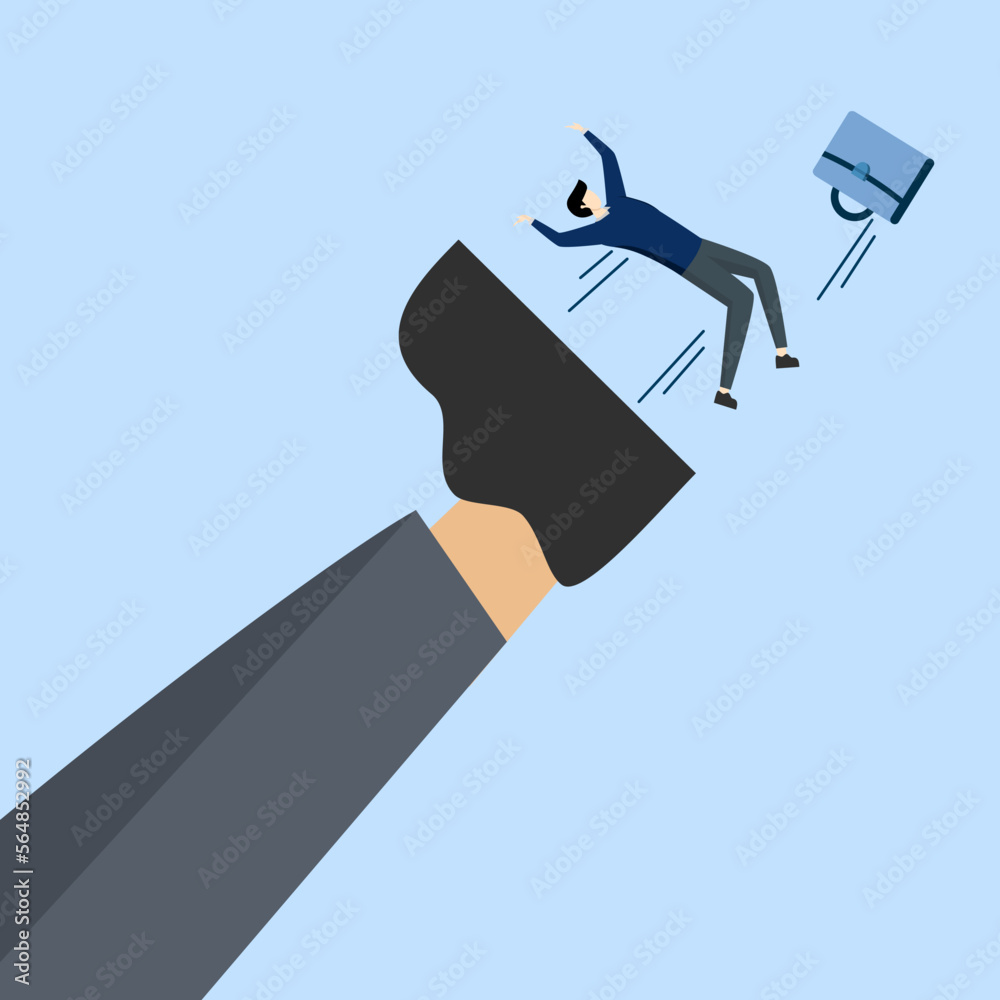 Dismissed from job, company laying off or underperforming employee ...