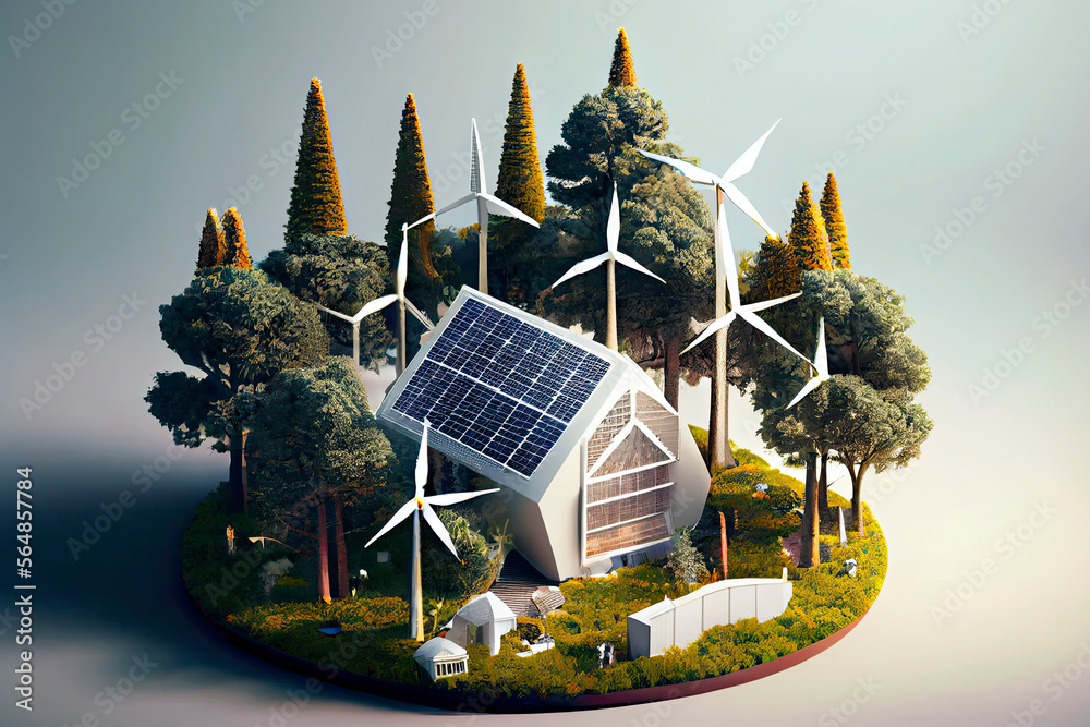 Clean energy concept on World Environment Day or International Day ...