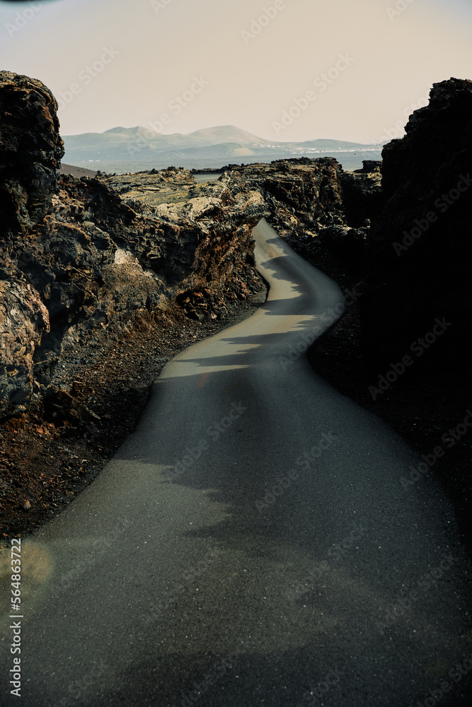 Volcanic Landscape Stock Photo | Adobe Stock