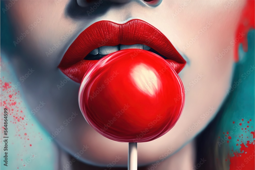 Colorful tasty lollipop created with generative ai technology Stock ...