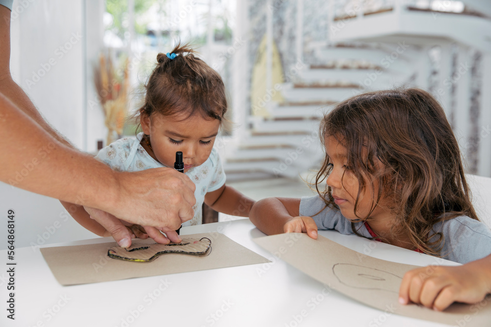 Kids craft Stock Photo | Adobe Stock