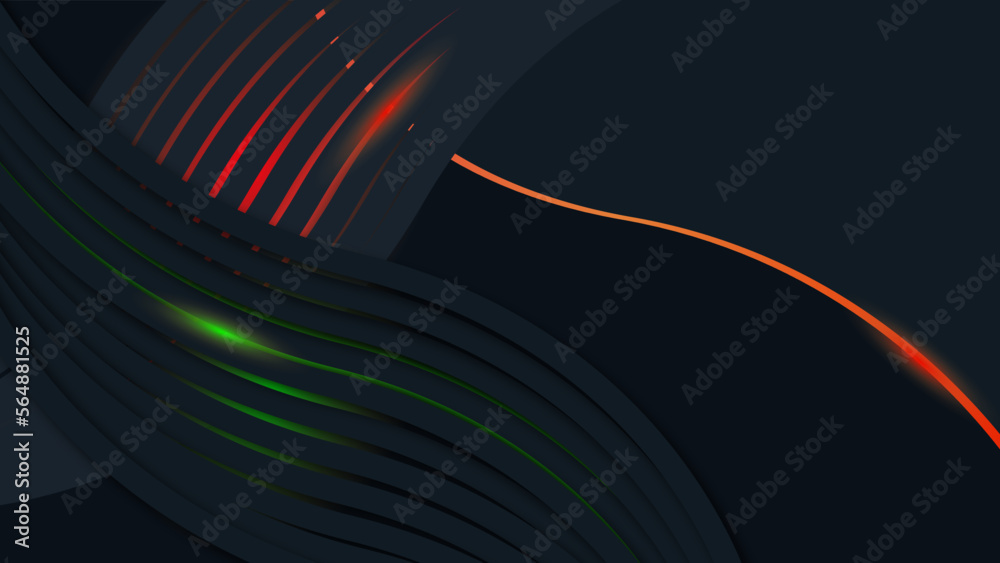 Abstract neon background. Black Vector Illustration Stock Vector ...