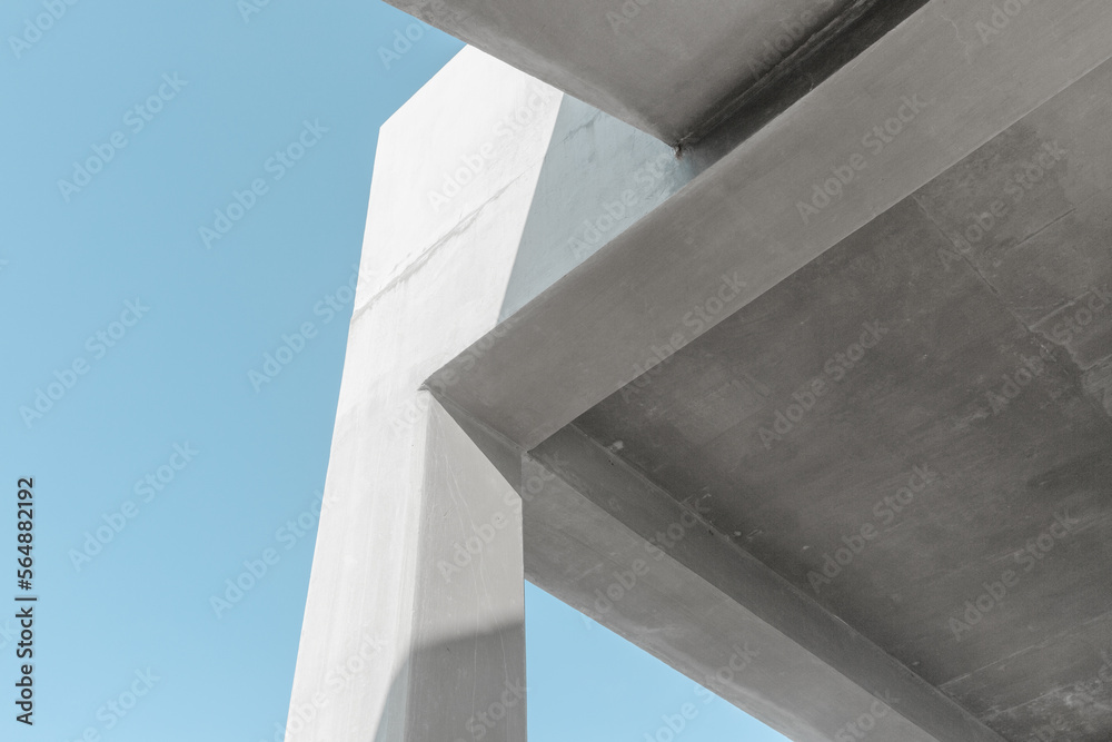 Blue sky and concrete structures. Stock Photo | Adobe Stock