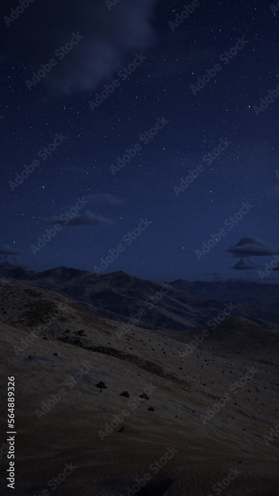 Desert Night Stock Photo | Adobe Stock