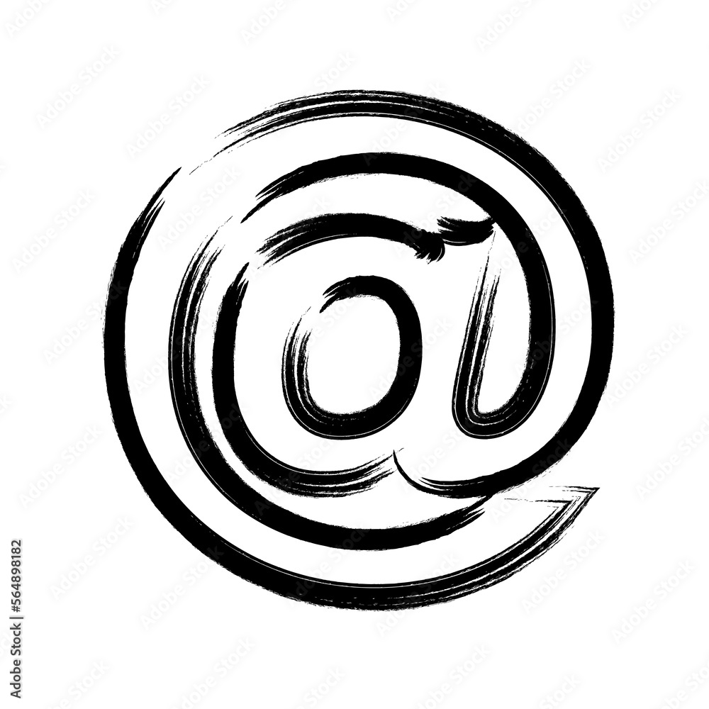 brush stroke hand drawn PNG image with transparent background email at ...