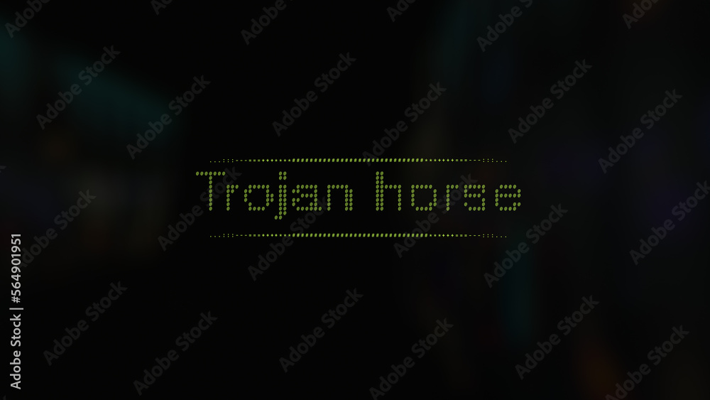 Cyber attack Trojan horse vunerability in text ascii art style, ASCII text. Stock Illustration ...