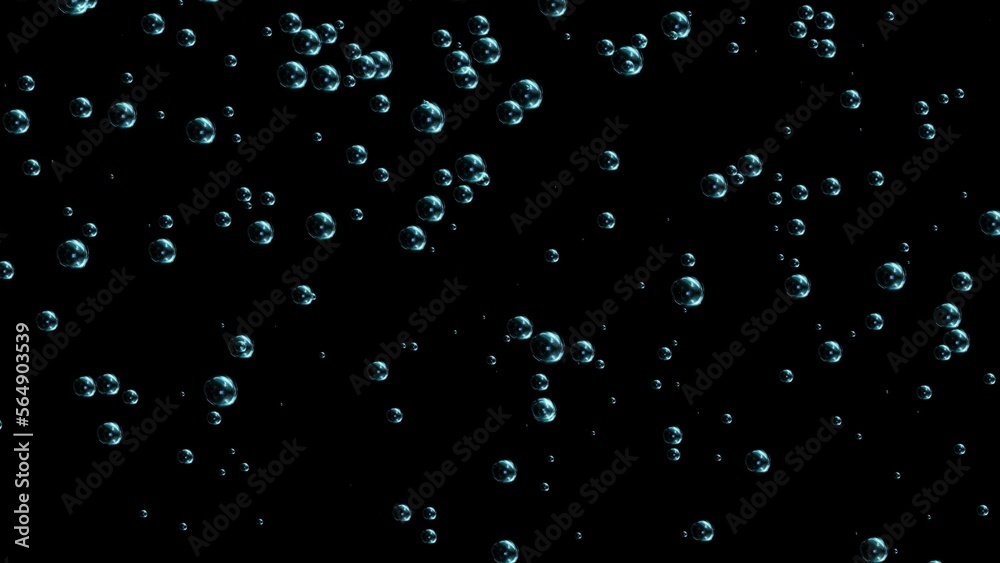 3d Motion Underwater bubbles cloud 4K 3D loop Animation backgrounds ...