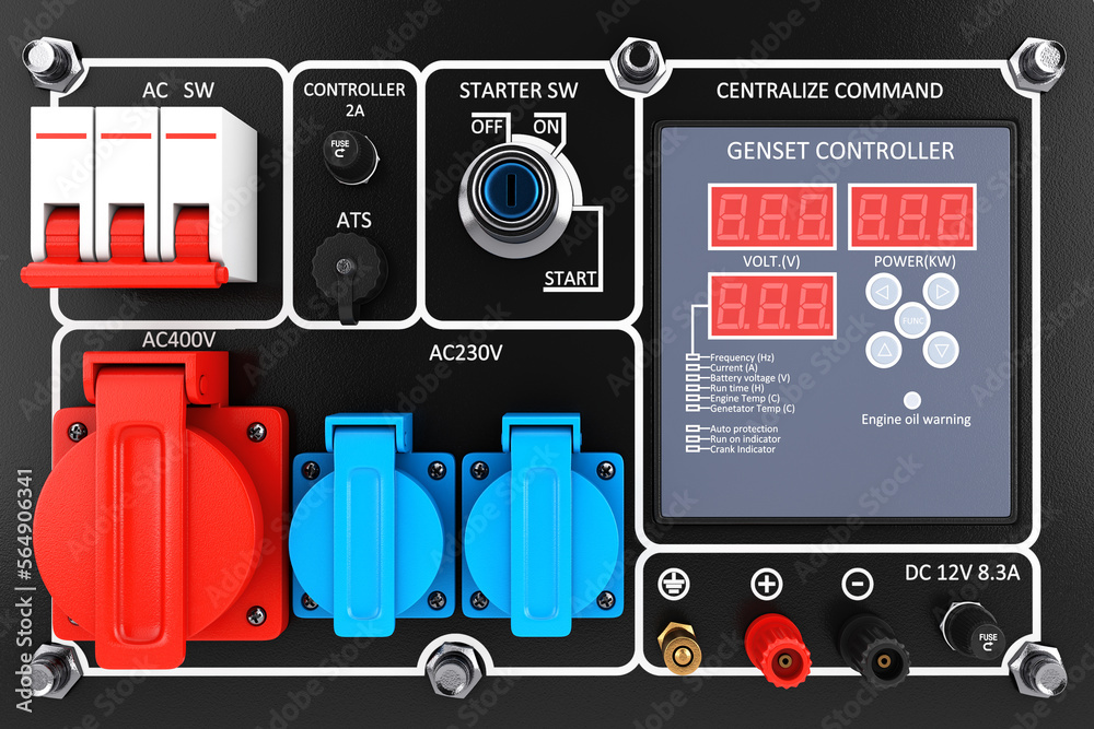 Outside Auxiliary Electric Power Generator Diesel Unit for Emergency ...
