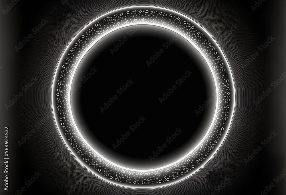 Ai-Generated Render of a Circular Illumination: A Bright Halo Glowing ...