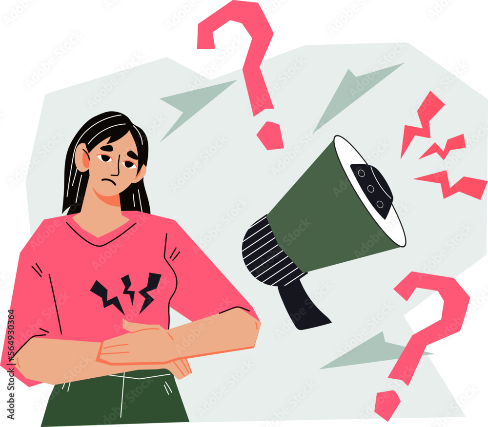 Abdominal pain and stomach emergency acute pain, flat cartoon vector ...