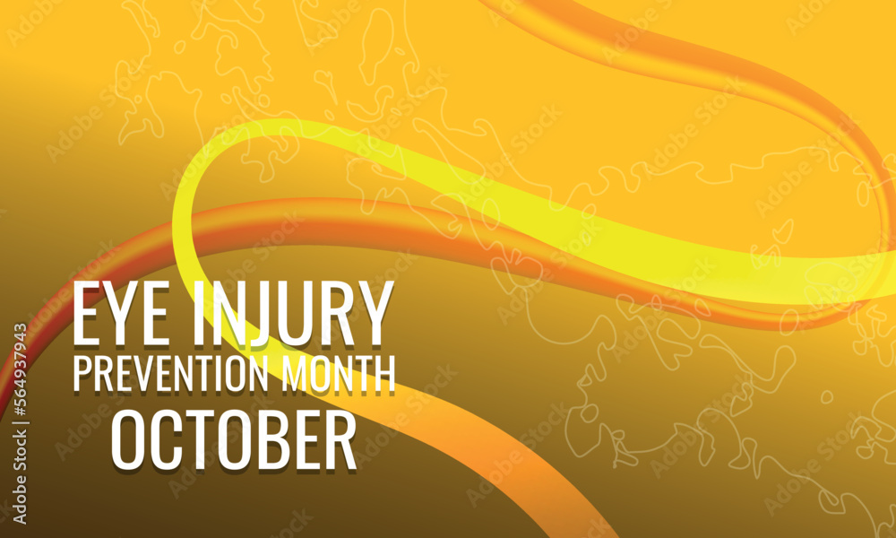Eye Injury Prevention Month . Design suitable for greeting card poster ...