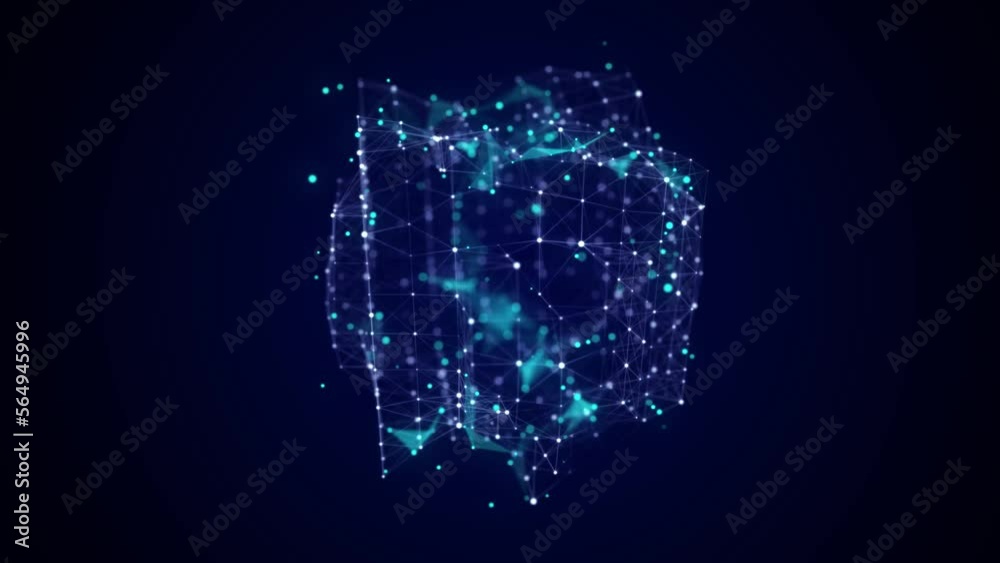 Technology Blockchain Concept Visualization Of The Dynamic Flow Of The Cryptocurrency Industry