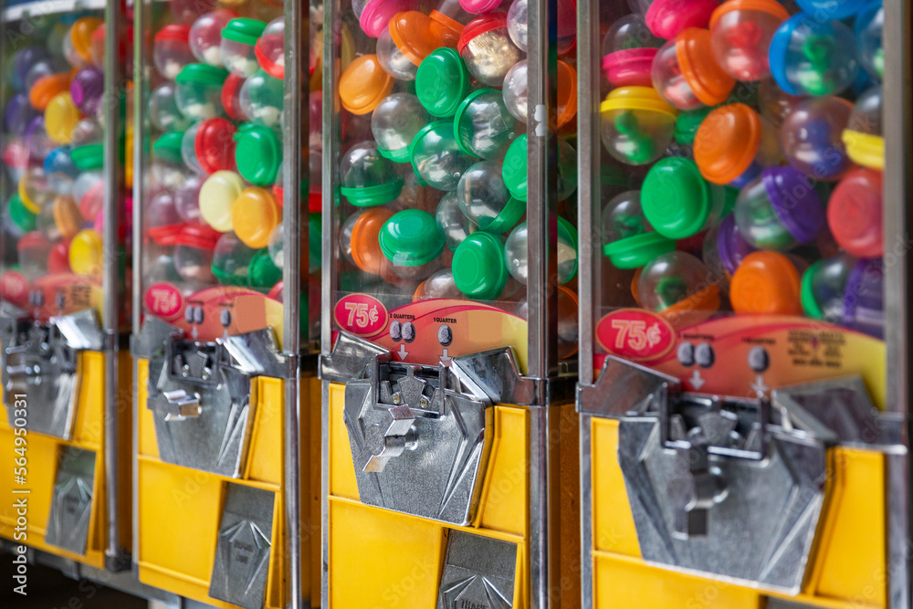 Vintage retro Gumball Toy vending machine Stock Photo | Adobe Stock
