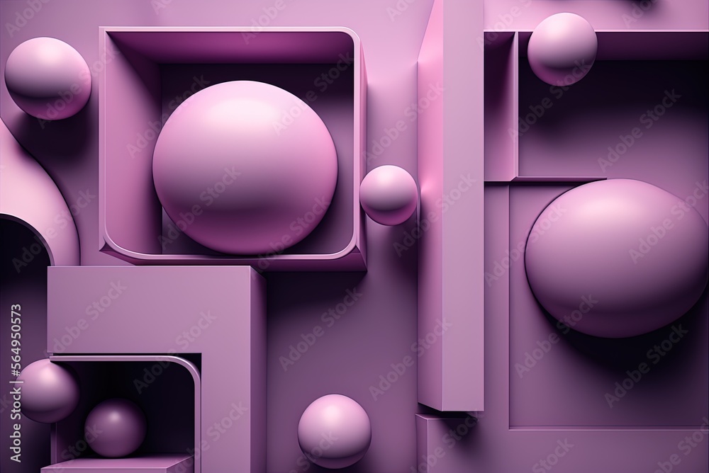Geometrical Pink And Purple Technology Background Sleek And