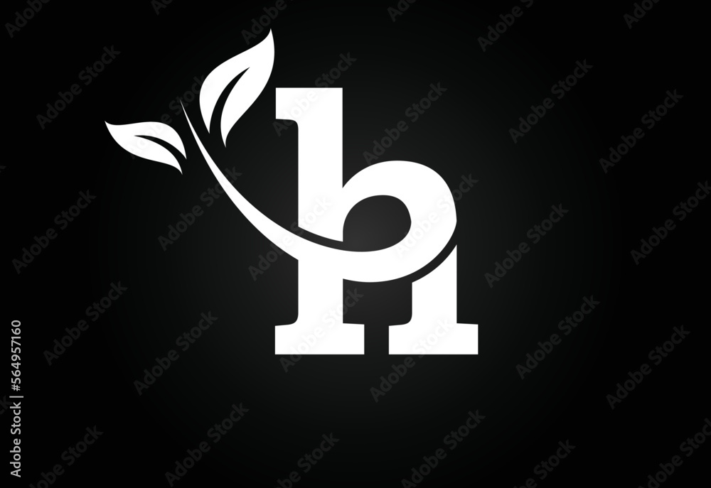Initial letter H and leaf logo. Eco-friendly logo concept. Modern ...