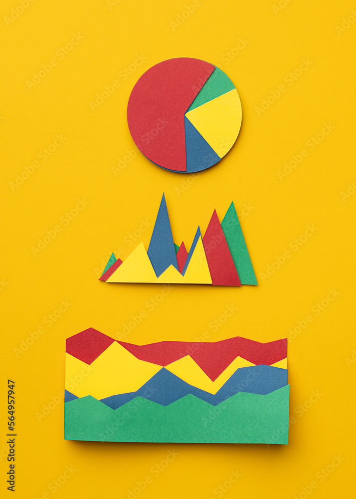 Graphic charts Stock Photo | Adobe Stock