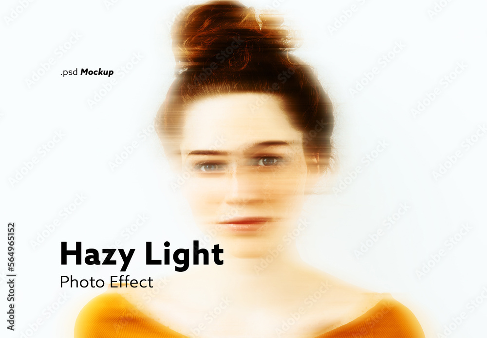 Hazy Light Photo Effect Stock Template | Adobe Stock