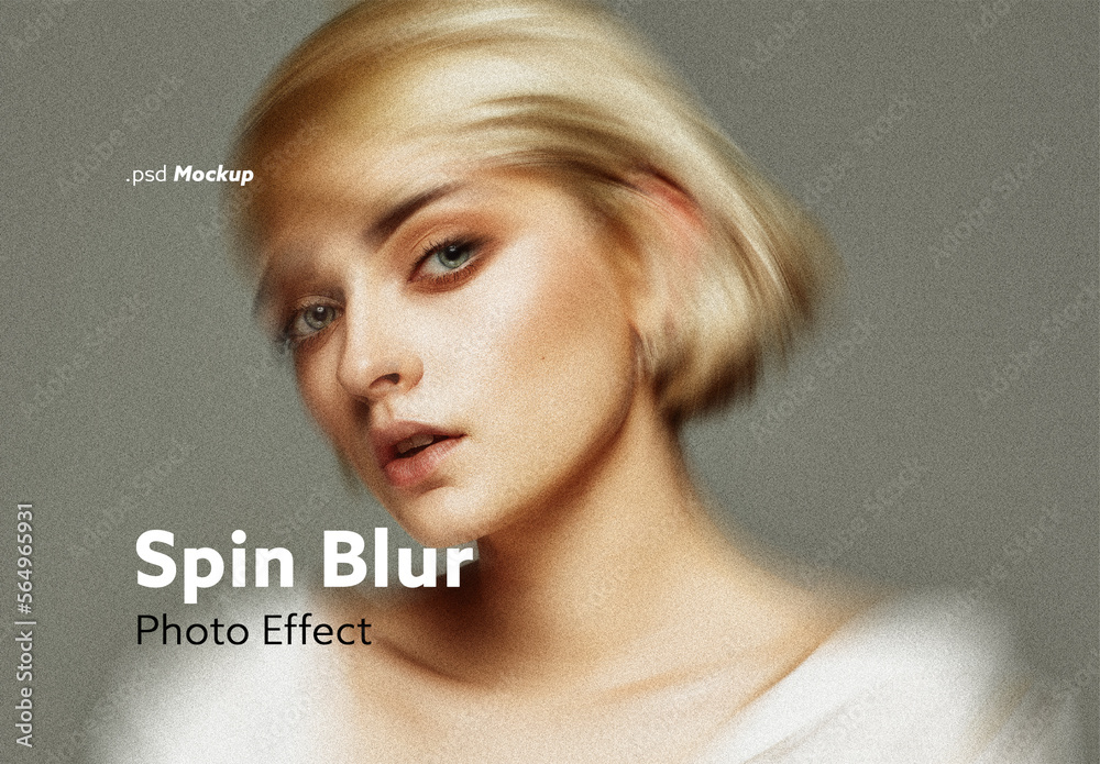 Spin Blur Photo Effect Stock Template | Adobe Stock